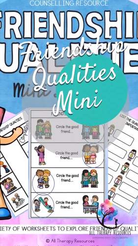 Friendship Qualities | Counseling Mini Lesson | Making Friends | Social ...