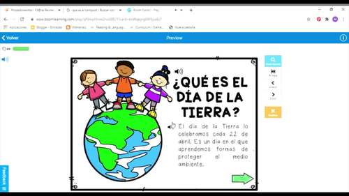 Día de la Tierra Boom Cards | Earth Day in Spanish | Reciclaje y ...