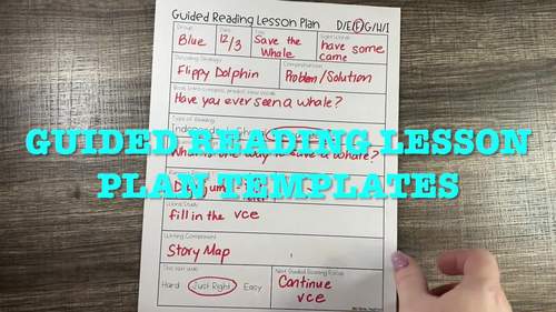 1st Grade Guided Reading Activities Levels D to I Lesson Plan Template