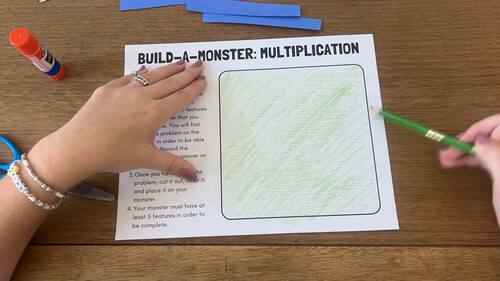 Build-A-Monster Multiplication Halloween Math Craft by Practice Makes ...