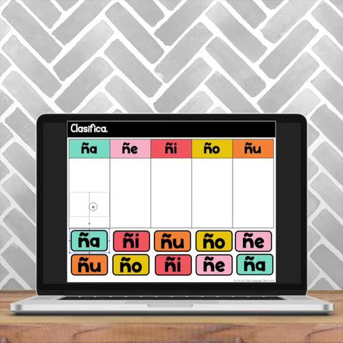 Letra Ñ Sílabas con ñ Actividades DIGITAL Seesaw Google Slides en español