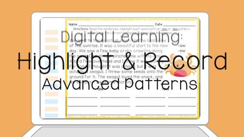 2nd Grade Diphthong & Vowel Team Word Work for Google Slides | TPT