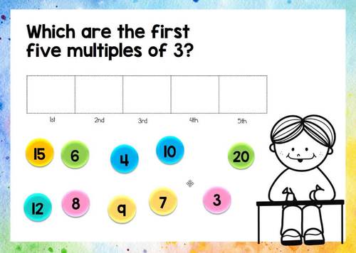 Multiples of Whole Numbers | Boom Task Cards | Online Activity | TPT