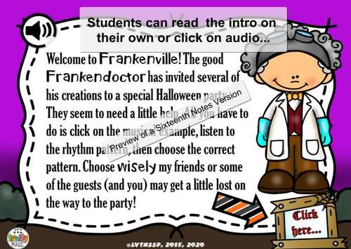 Monster Bash Kodaly Rhythm BUNDLE - Distance Learning with Boom Cards