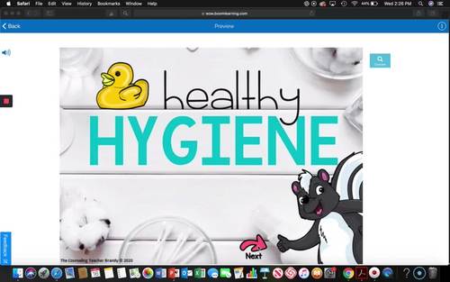 Personal Hygiene BOOM Cards by The Counseling Teacher Brandy | TPT