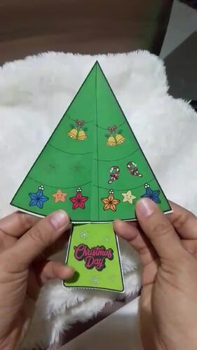 DIY Christmas Trees Craft | Fun Printable Coloring and Folding Activity