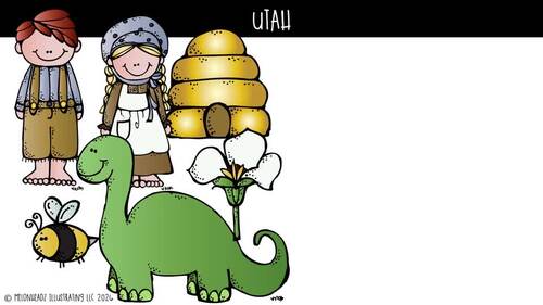Utah clip art, state, pioneer COMBO PACK by Melonheadz Clipart | TPT
