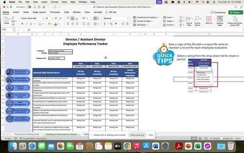 Director and Assistant Director Performance Evaluation - Excel Progress ...