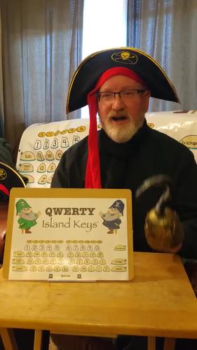 QWERTY Island Keys - Level 1 - Introductions by Keyboarding Arts