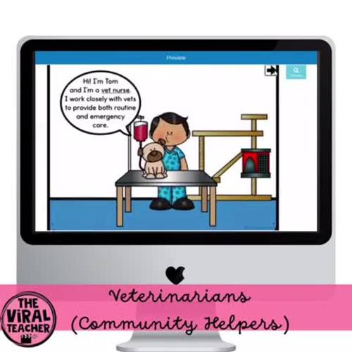 Community Helpers about Veterinarian Reading Comprehension + Vocabulary ...