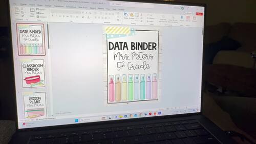 Editable Binder Covers and Spines Teacher Binders Lesson Plans Data ...