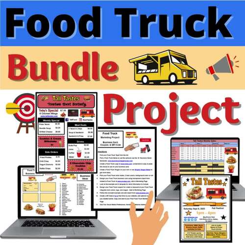 Food Truck Project Bundle Activities Start a Business Simulation Marketing