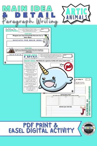 Informative Paragraphs with Main Idea and Supporting Details- Arctic ...