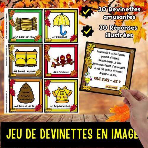 Automne. Jeu de Devinettes en Images by Nemoland - Apprentissage par le jeu