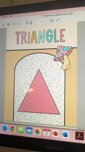 Groovy Retro Shape Posters 17 Different Shapes | Classroom Decor