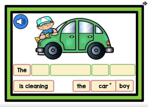 Sentence Jumble: Summer Actions (With Audio) - BOOM Cards™ for Distance ...