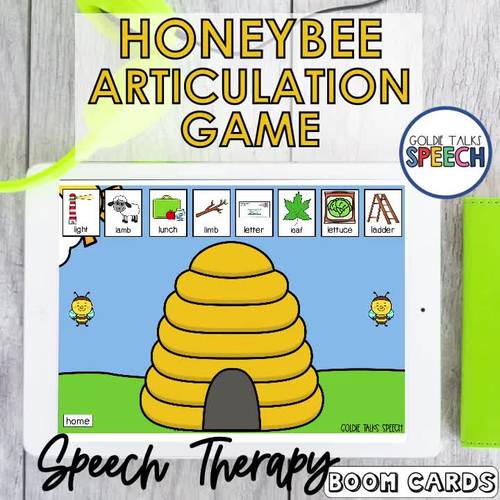 Honey Bee Articulation Game Boom Cards | Articulation | Speech Therapy