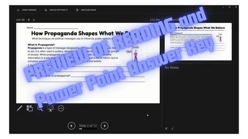 Propaganda, Bias & Symbolism: 4-Page Reading + Comprehension Questions