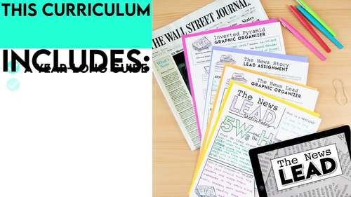 Journalism Curriculum - Year-Long Journalism Resource for Newspaper ...