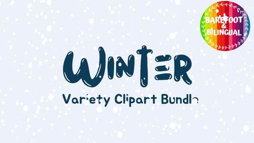 Winter Clipart Variety Bundle | Math Clipart, Beginning Sounds Clipart ...