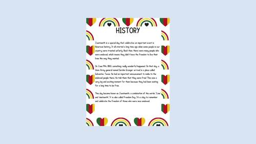 Juneteenth Activity Bundle | Printable Learning Pack for Kids | History ...
