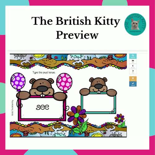 Groundhog Day Past Tense Irregular Verbs Grammar Boom Cards™ | TPT