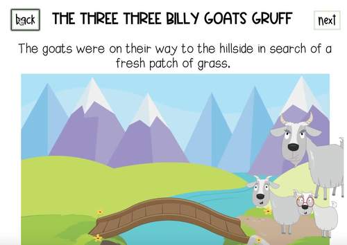 Three Billy Goats Gruff Boom Cards™ Story Basic Concepts & Following ...