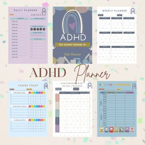 Printable ADHD Planner for Kids - Students, Teachers & Parents ...
