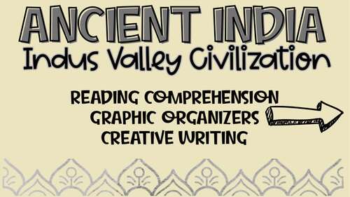 Ancient India Reading Passages & Comprehension Digital Resource Indus ...