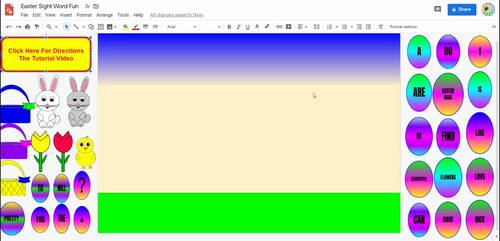 Easter Sight Word Fun - NO PREP / All Digital /Distance Learning