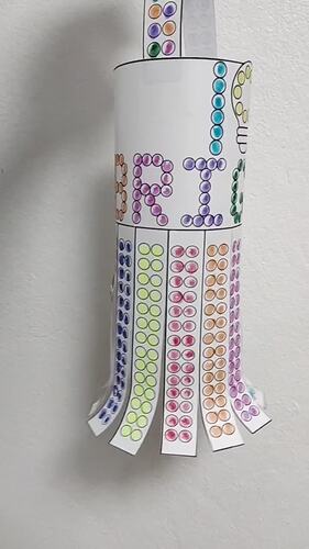 100 Days Brighter Windsock with Dots Craft Q Tip Painting Art Math ...