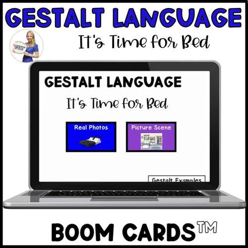 Gestalt Language Activity Boom Cards: It's Time for Bed by Ausome Speech