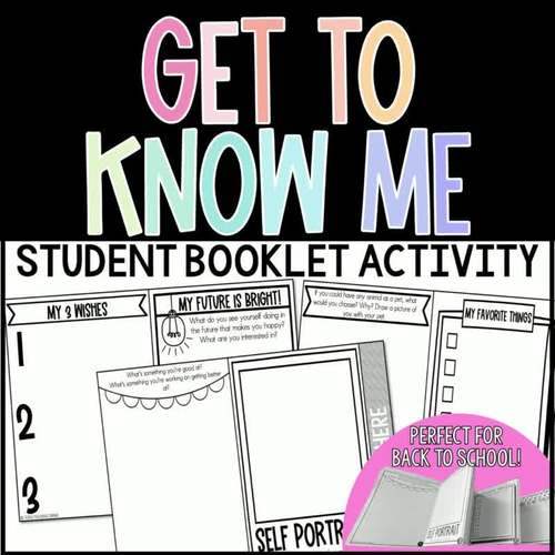 Get To Know You Activity - Back to School Activity - First Day of School