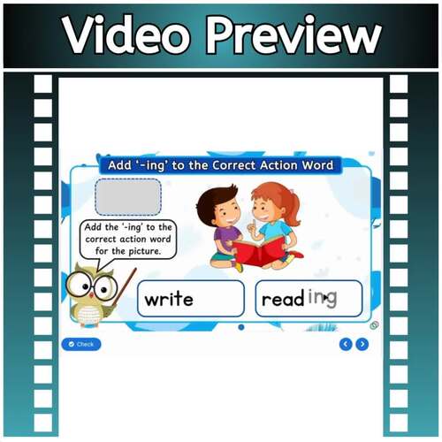 Add ‘-ing’ to the Correct Action Word (Without Spelling Modification ...