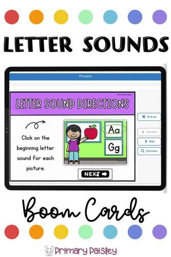 Letter Sound Match Boom™ Cards | Digital Resources by Primary Paisley