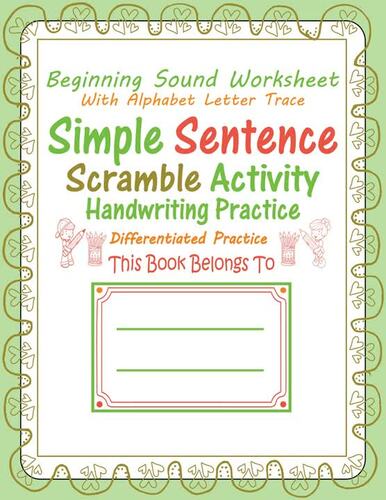 Beginning Sound Worksheet Alphabet Trace Letter of the Week Handwriting ...