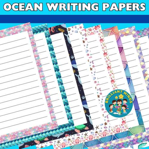 Ocean Writing Papers | Ocean Animals Writing Paper | Ocean Themed ...