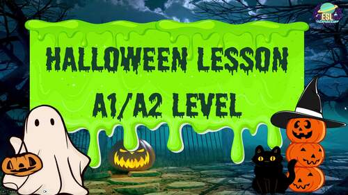 Halloween ESL/ELL PowerPoint Lesson for A1/A2 Level Students by ESL ...