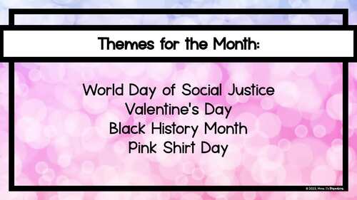 Mot du jour | French Daily Word Work | February | Février by Mme I's ...