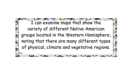 I Can Statements - New York Common Core Social Studies Grade 5 | TPT