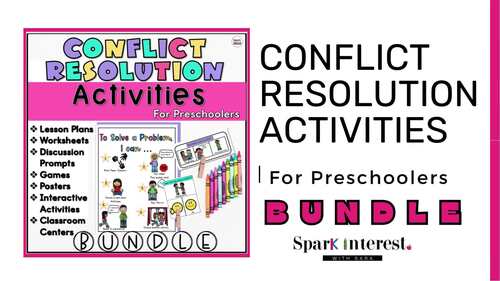 Preschool Conflict Resolution Activities | BUNDLE by Spark Interest ...