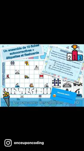 ENGLISH - Winter Olympics coded path by Once Upon Coding | TPT