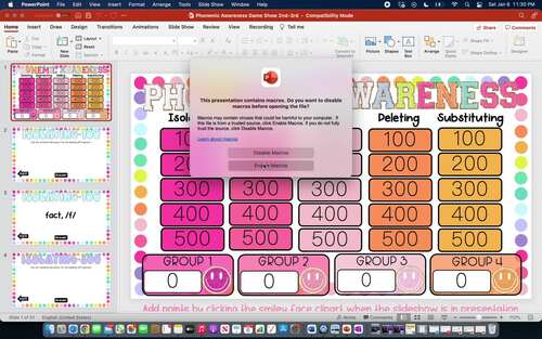 Phonemic Awareness Game Show | 2nd-3rd | Science of Reading | Jeopardy ...