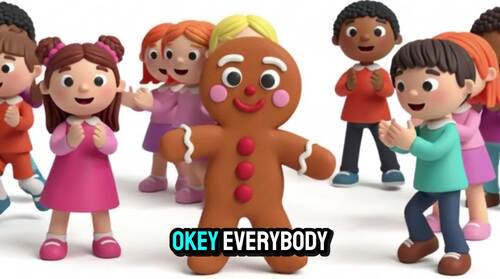 The Gingerbread Man Song: Movement Songs: Classroom Music& Brain Breaks ...