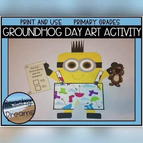 Groundhog Day Art Activity For Your Bulletin Board by Beachy Dreams