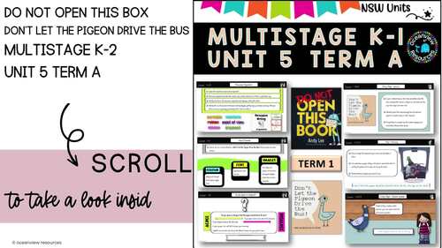 DON'T LET THE PIGEON DRIVE THE BUS MultiStage K-2 Unit 5 comp B ENGLISH ...
