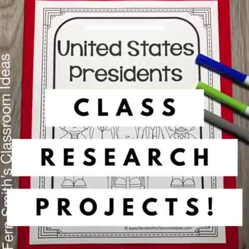 United States Presidents Class Project for 2nd and 3rd Grade | TPT