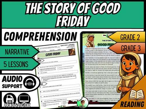 The Story Of Good Friday | Reading Comprehension | Grade 2/3 | TPT