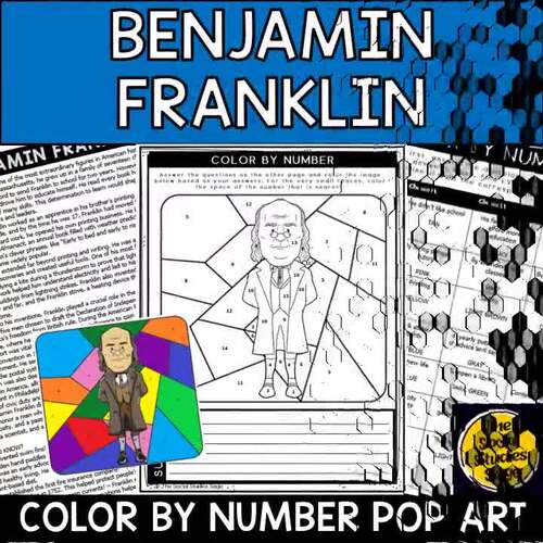 Benjamin Franklin Biography - Color by Number Reading Comprehension ...