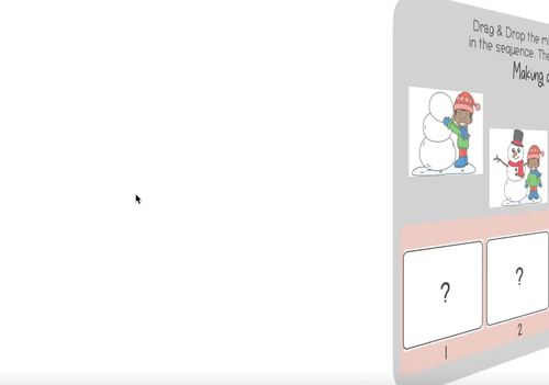 Winter Sequencing Boom™ Cards- Sequencing Simple Stories | Winter Sequences